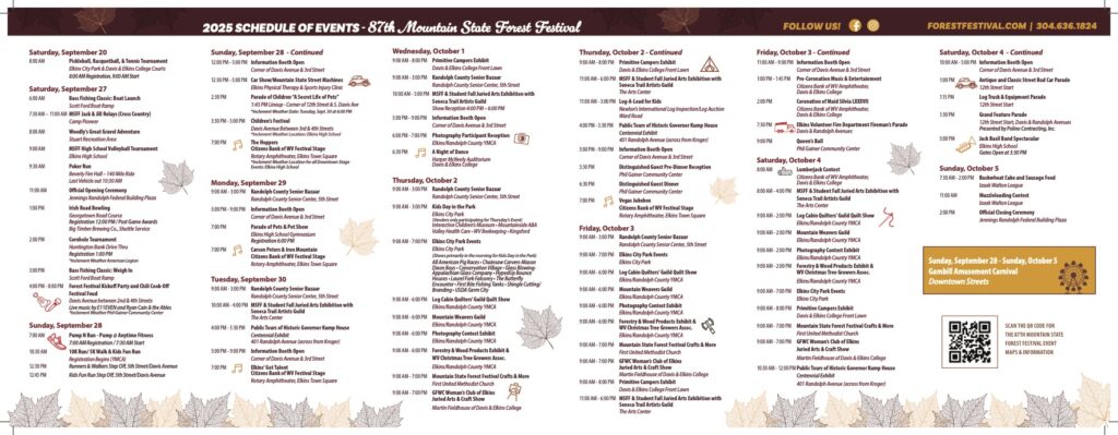 Events | Elkins, WV | Mountain State Forest Festival